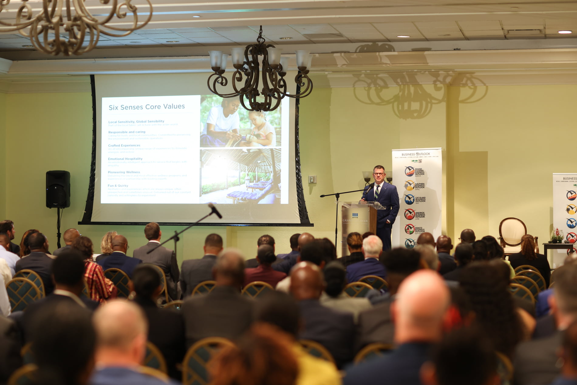Marc Weller Speaks at Grand Bahama Business Outlook